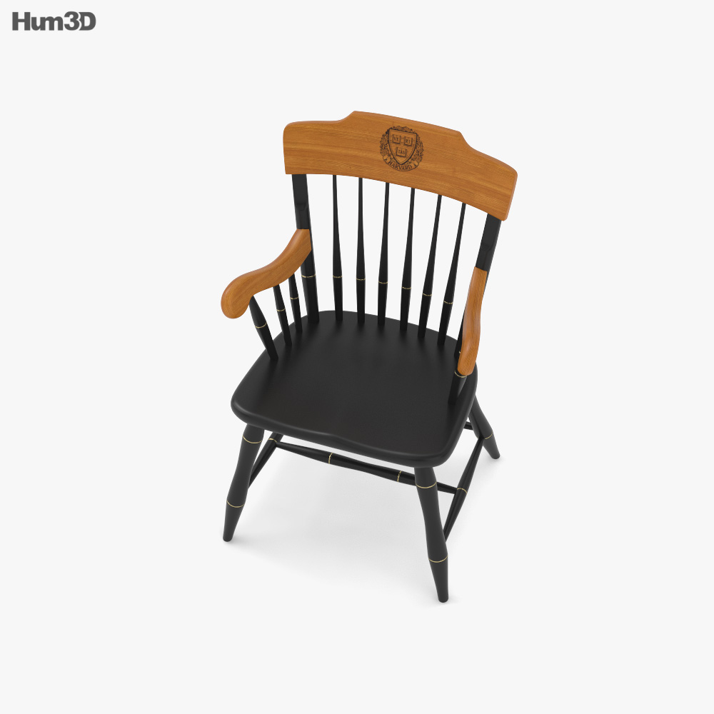 Harvard Captain Chair 3D model - Download Chair on 3DModels.org