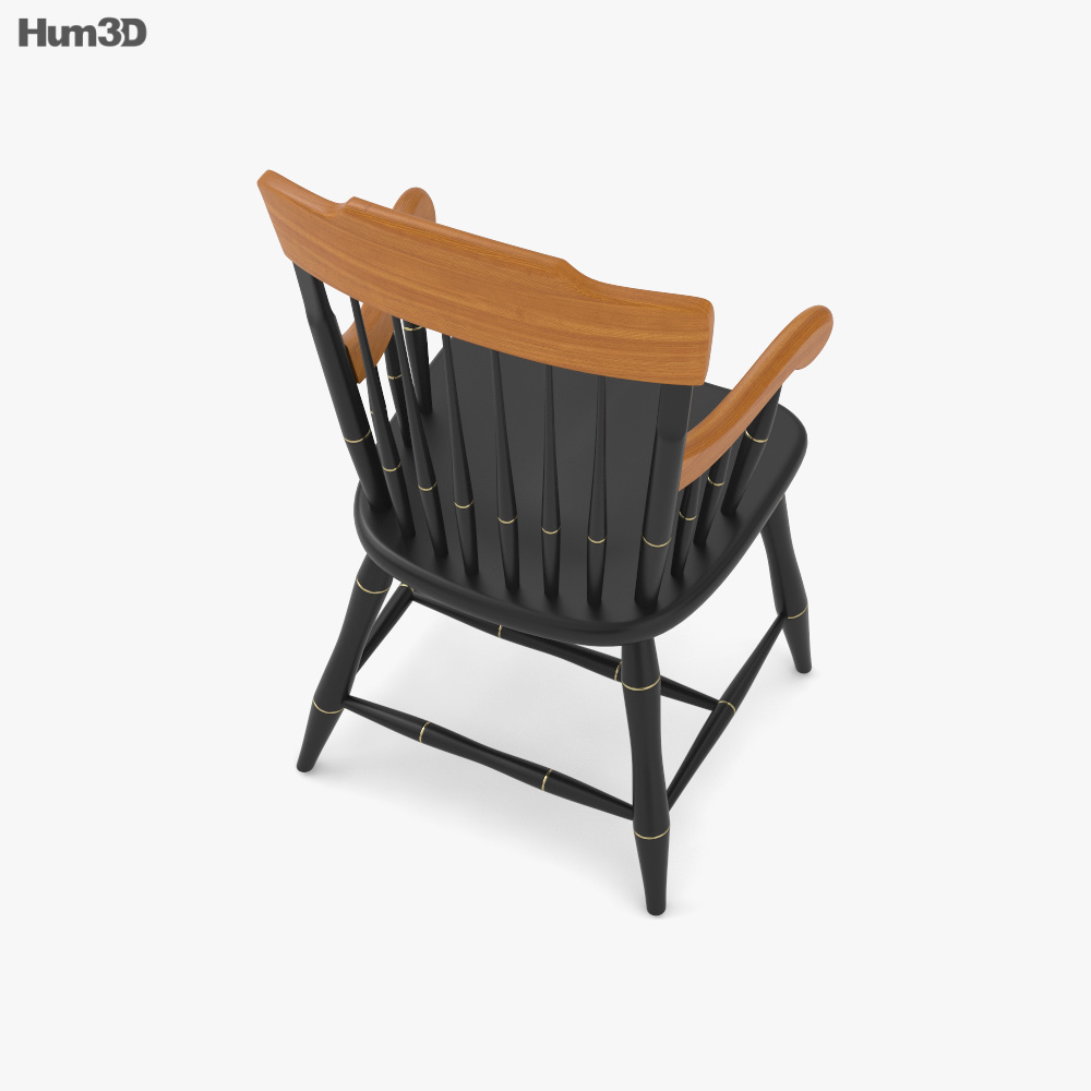 Harvard Captain Chair 3D model - Download Chair on 3DModels.org