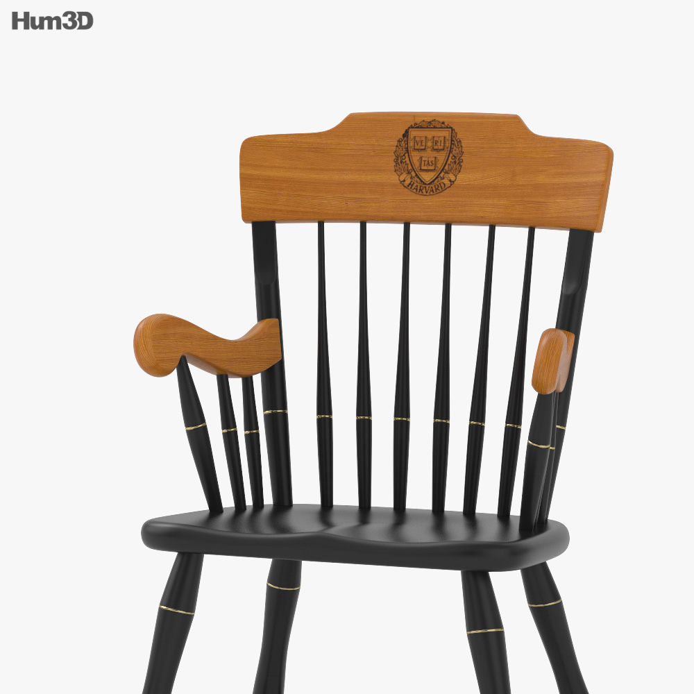 Harvard Captain Chair 3D model - Download Chair on 3DModels.org