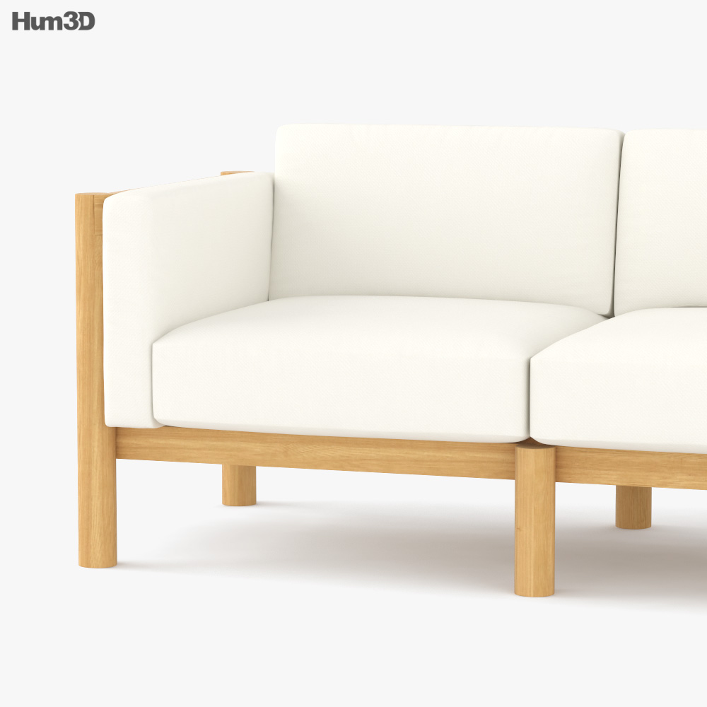 Neighbor Haven Canvas Outdoor Sofa 3D model - Download Sofa on 3DModels.org