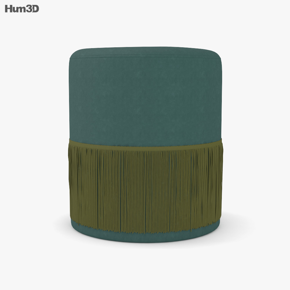 Fringe Contemporary Ottoman 3D model - Download Ottoman on 3DModels.org