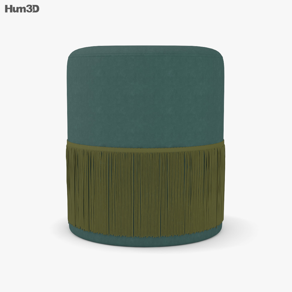 Fringe Contemporary Ottoman 3D model - Download Ottoman on 3DModels.org