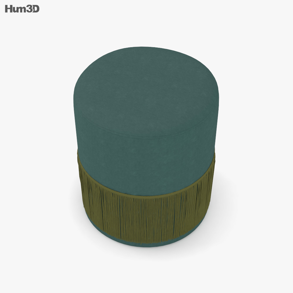 Fringe Contemporary Ottoman 3D model - Download Ottoman on 3DModels.org