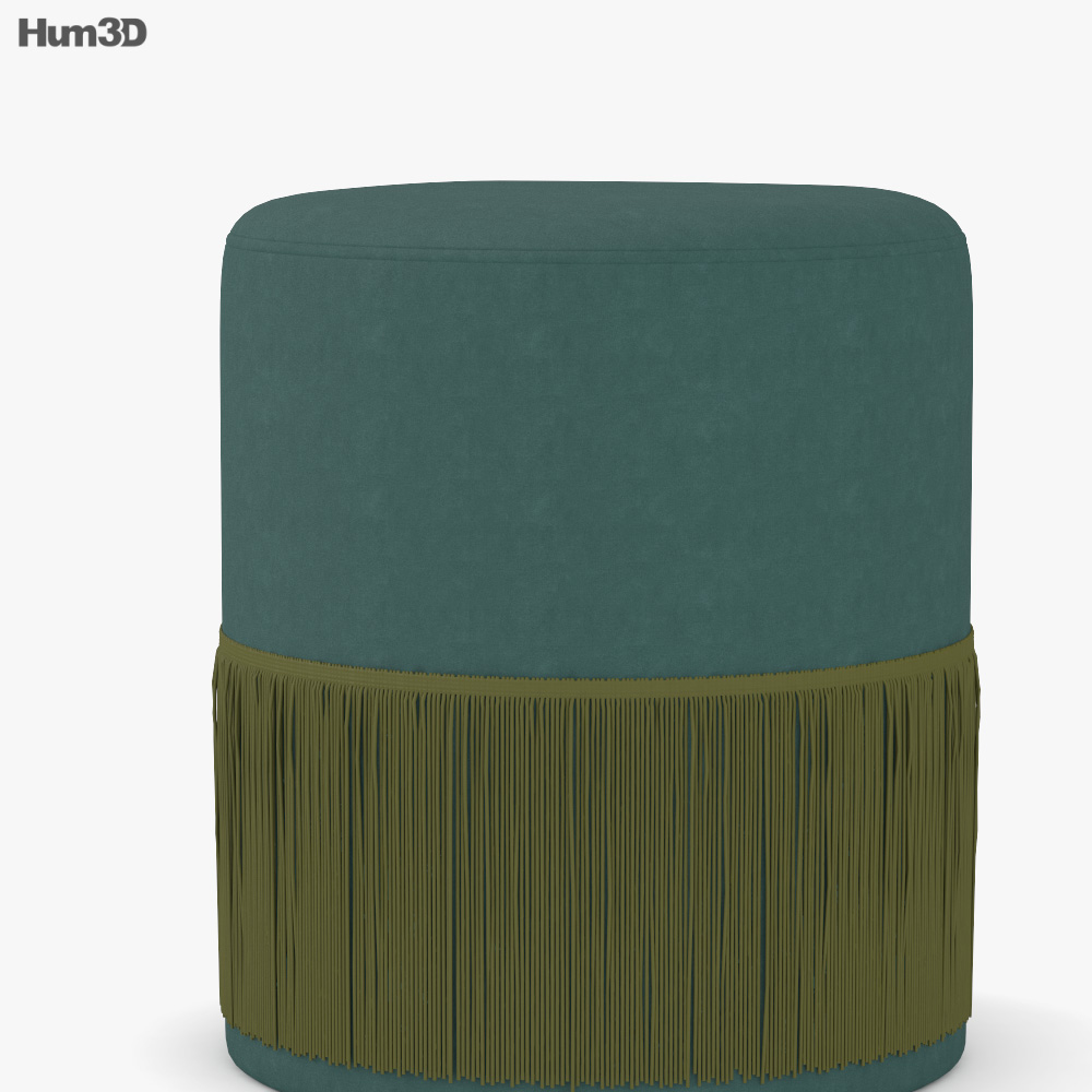 Fringe Contemporary Ottoman 3D model - Download Ottoman on 3DModels.org