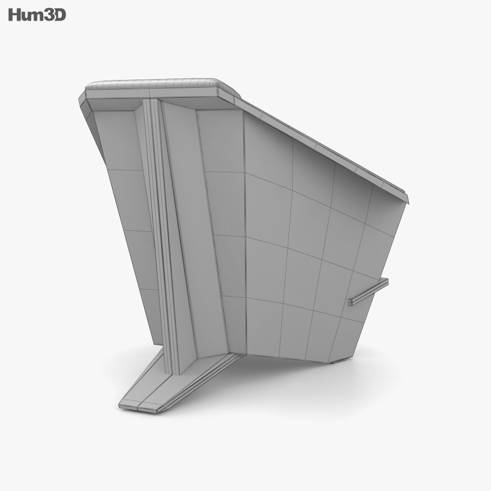 Frank Lloyd Wright Taliesin Chair 3D model - Download Armchair on ...