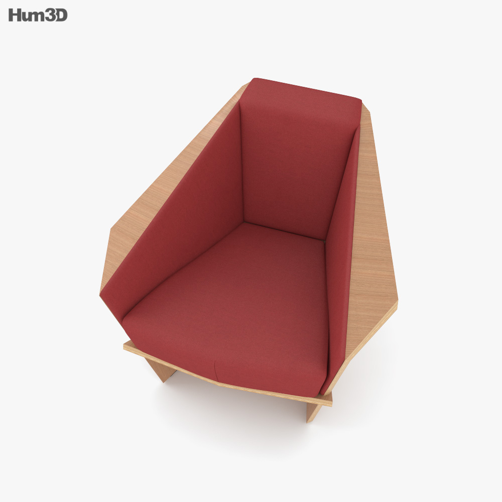 Frank Lloyd Wright Taliesin Chair 3D model - Download Armchair on ...