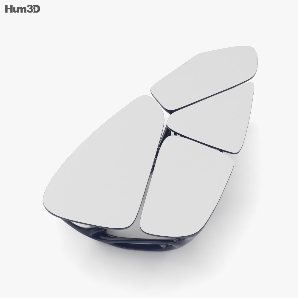 扎哈·哈迪德 梅萨桌 流线型设计 3D模型 - 下载 桌子 on 3DModels.org