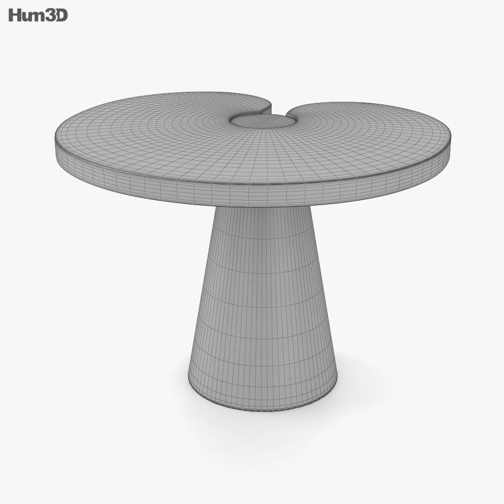 Angelo Mangiarotti Marble Eros Side table 3D model - Download Table on ...