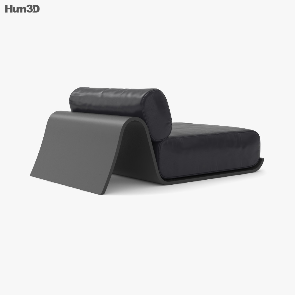 Oscar Niemeyer Low Easy Chair 3D model - Download Armchair on 3DModels.org