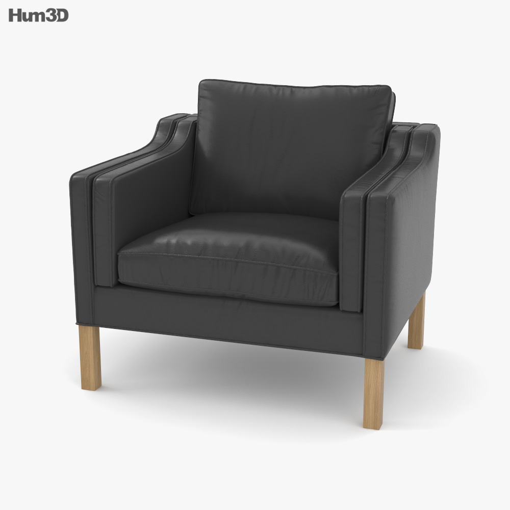 Borge Mogensen 2211 Armchair 3D model - Download Armchair on 3DModels.org