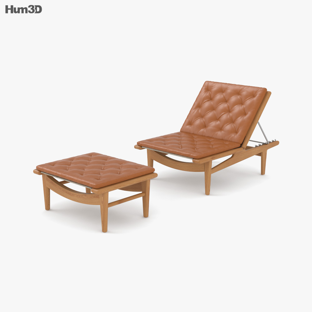 Hans Wagner The GE1 Bench 3D model - Download Armchair on 3DModels.org