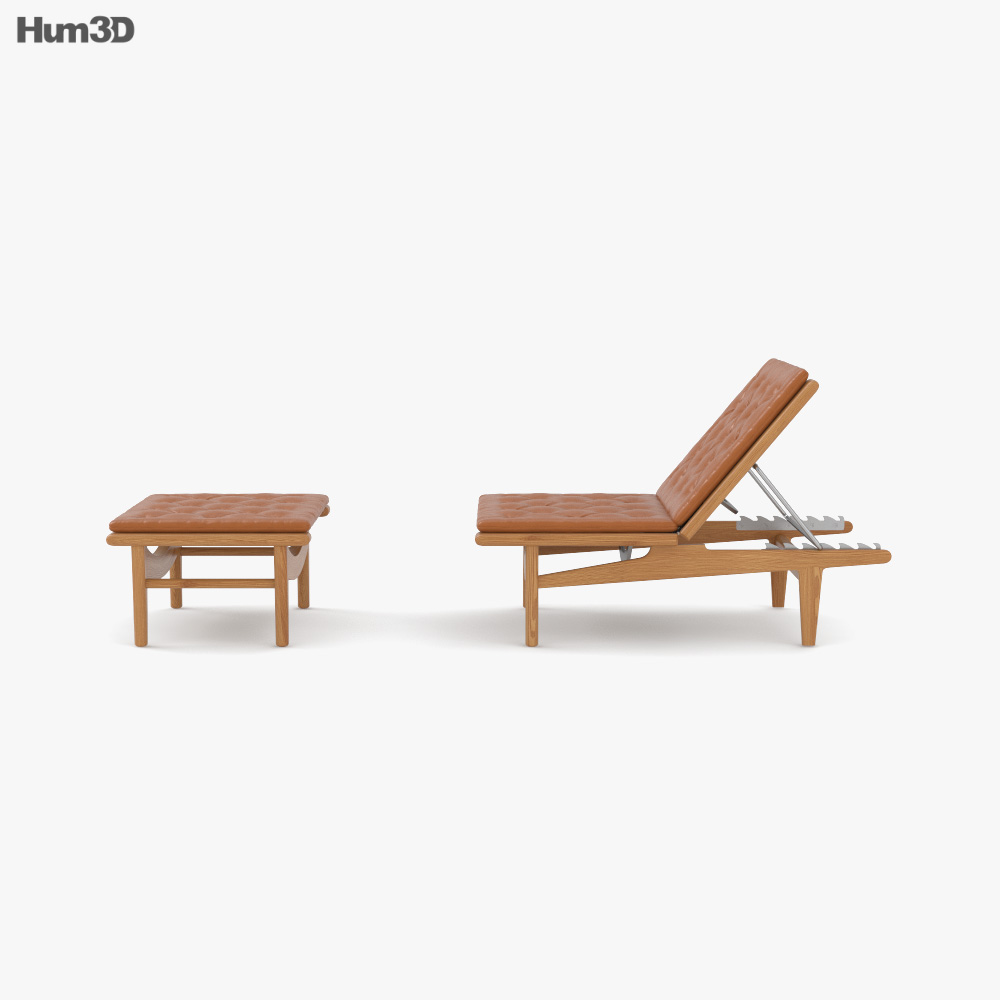 Hans Wagner The GE1 Bench 3D model - Download Armchair on 3DModels.org
