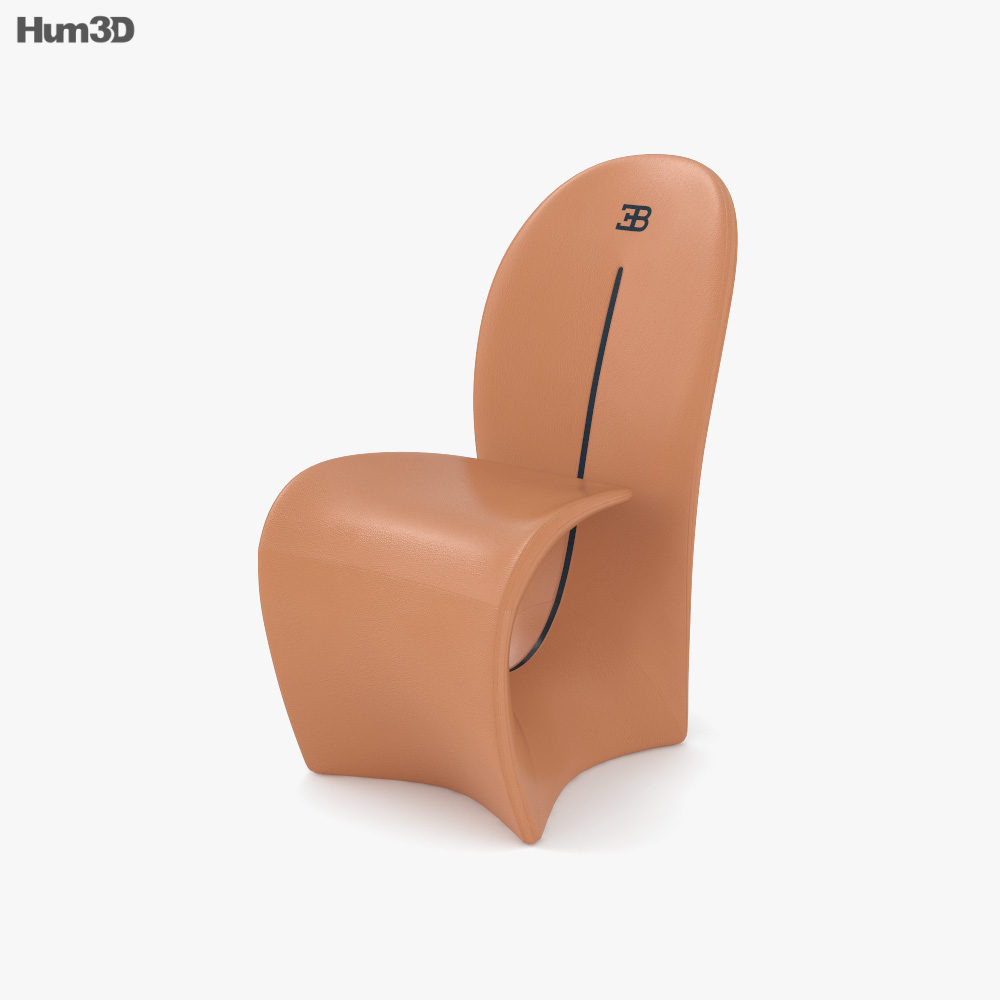 Silla New Cobra de Carlo Bugatti con Curvas Orgánicas Modelo 3D ...