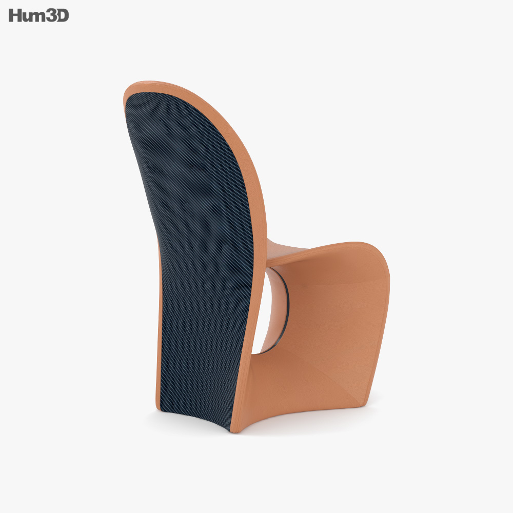 Silla New Cobra de Carlo Bugatti con Curvas Orgánicas Modelo 3D ...