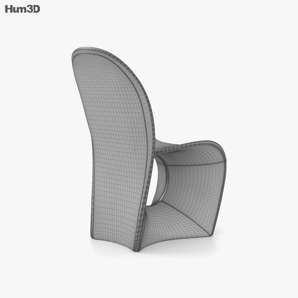 Silla New Cobra de Carlo Bugatti con Curvas Orgánicas Modelo 3D ...