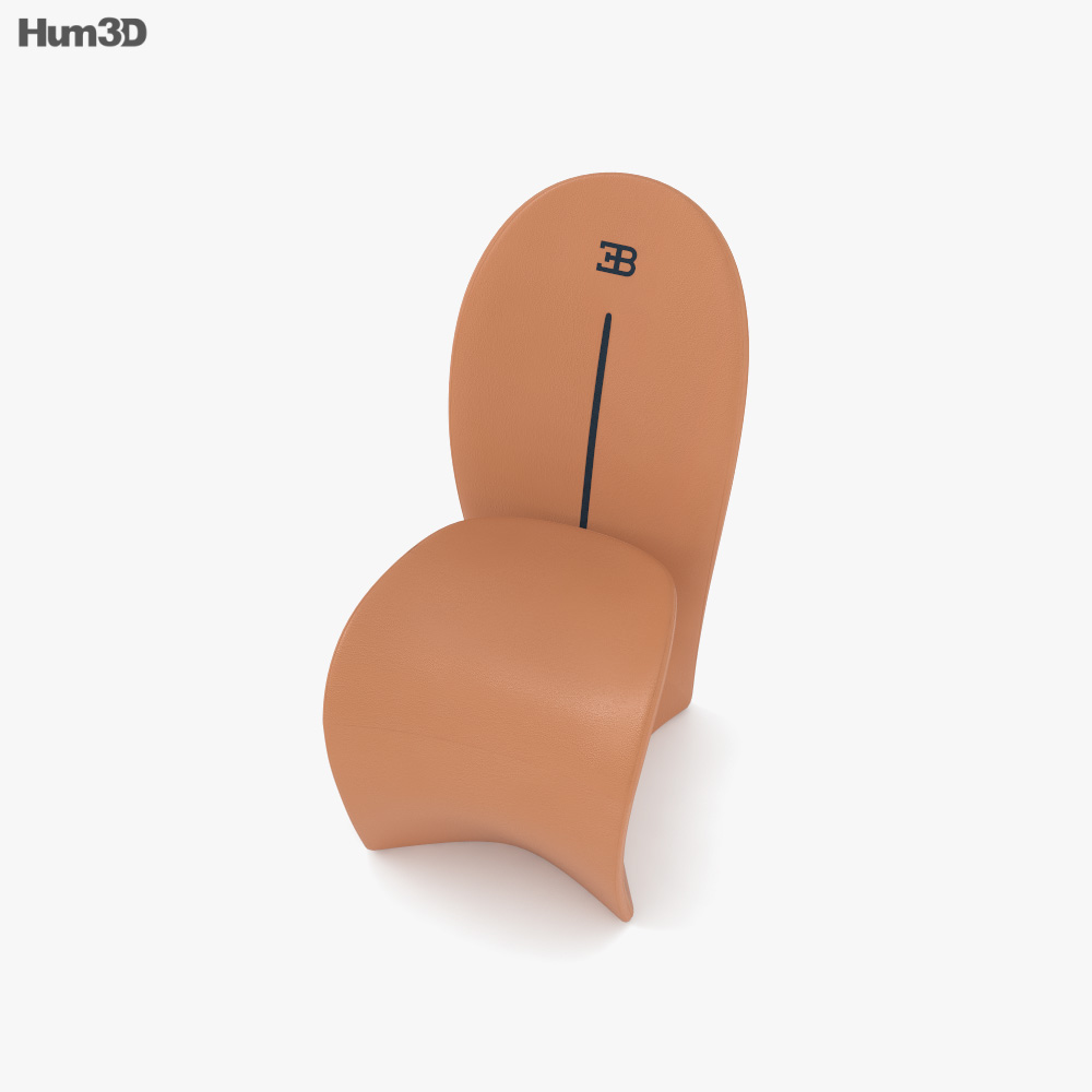 Silla New Cobra de Carlo Bugatti con Curvas Orgánicas Modelo 3D ...