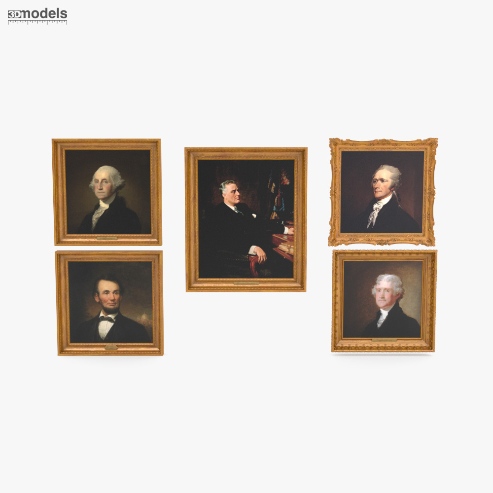 The White House Oval Office Images 3D model - Download Decoration on ...