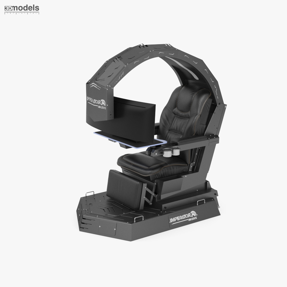 Gaming Workstation Chair 3D model - Download Armchair on 3DModels.org