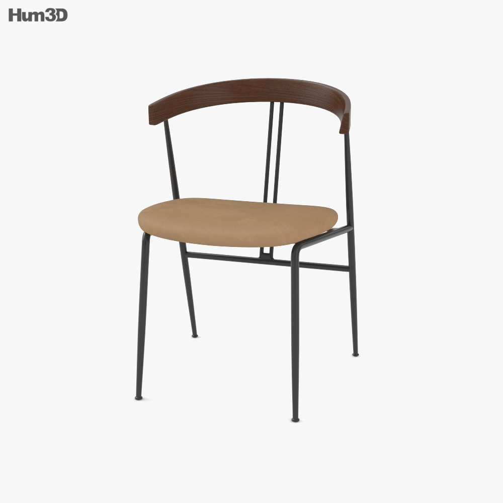 Gubi Violin Dining chair 3D model - Download Chair on 3DModels.org