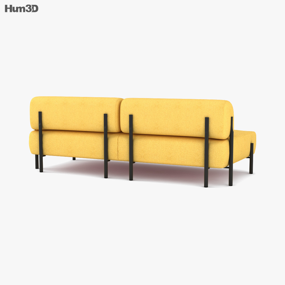 Hem Palo Modular Two-Seat sofa 3D model - Download Sofa on 3DModels.org