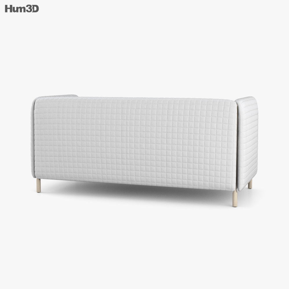 Sofá Herman Miller ColourForm con Cojines de Acento Amarillos Modelo 3D ...