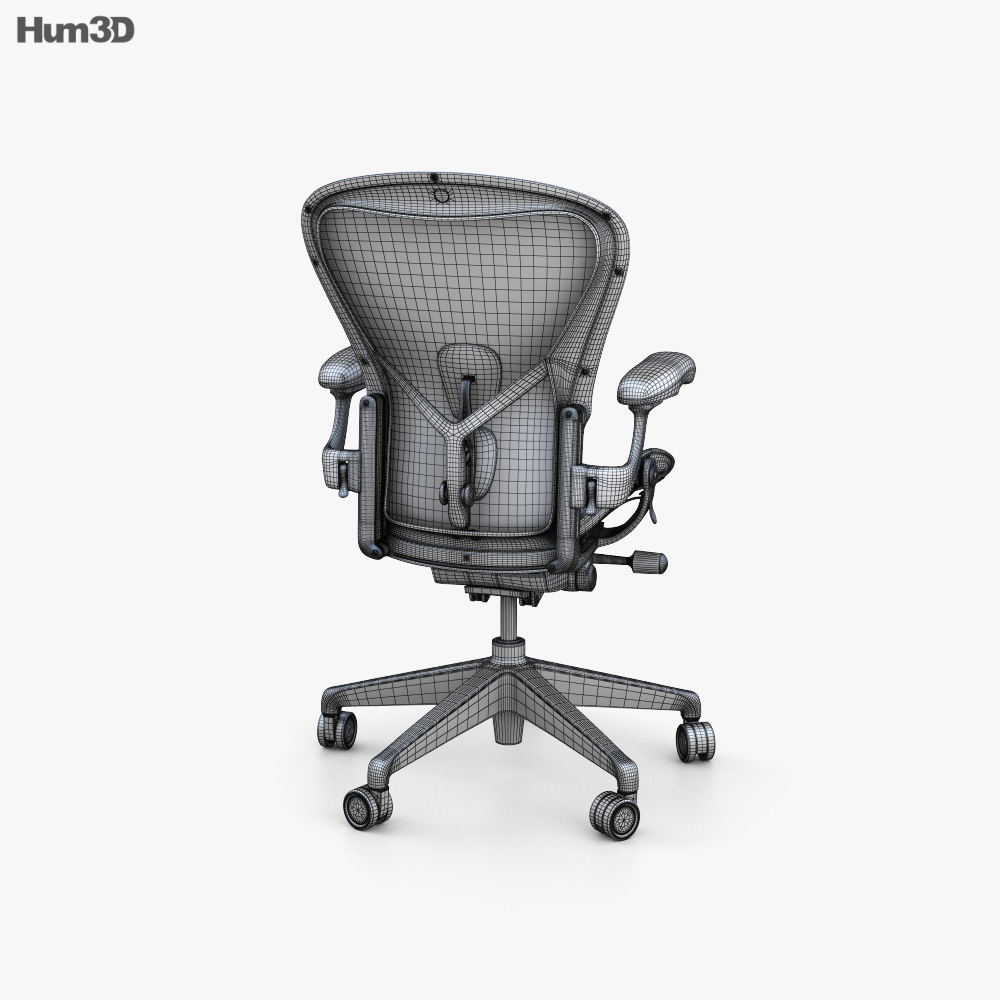 Herman Miller Aeron Office chair 3D model - Download Chair on 3DModels.org