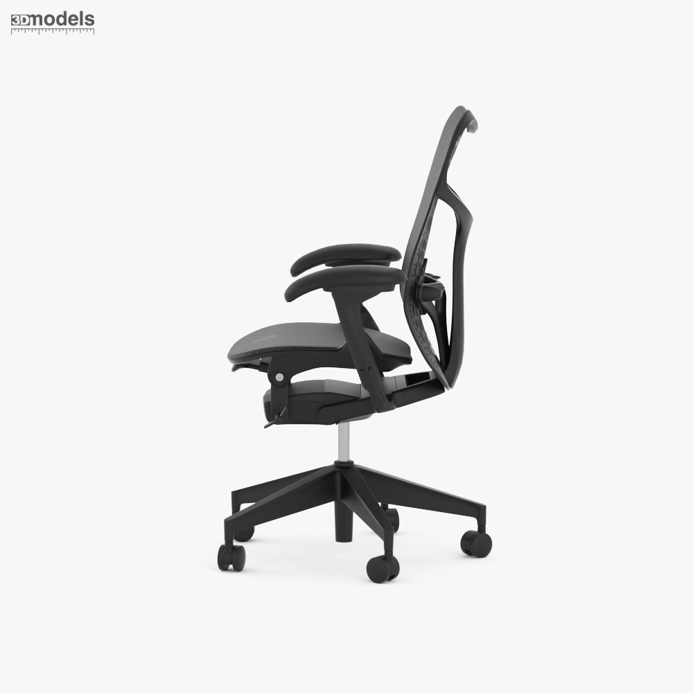 Silla de Oficina Ergonómica Negra Herman Miller Mirra 2 Modelo 3D ...