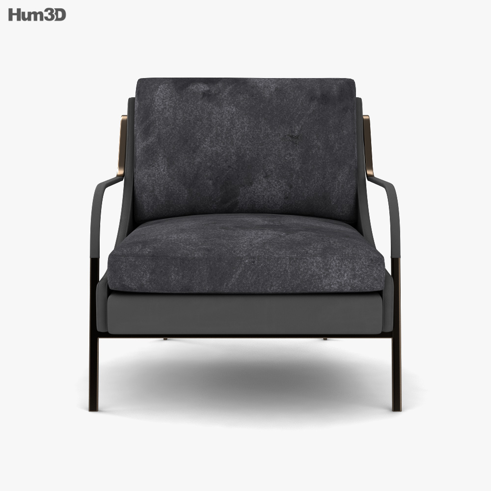 Holly Hunt Harlow Lounge chair 3D model - Download Armchair on 3DModels.org