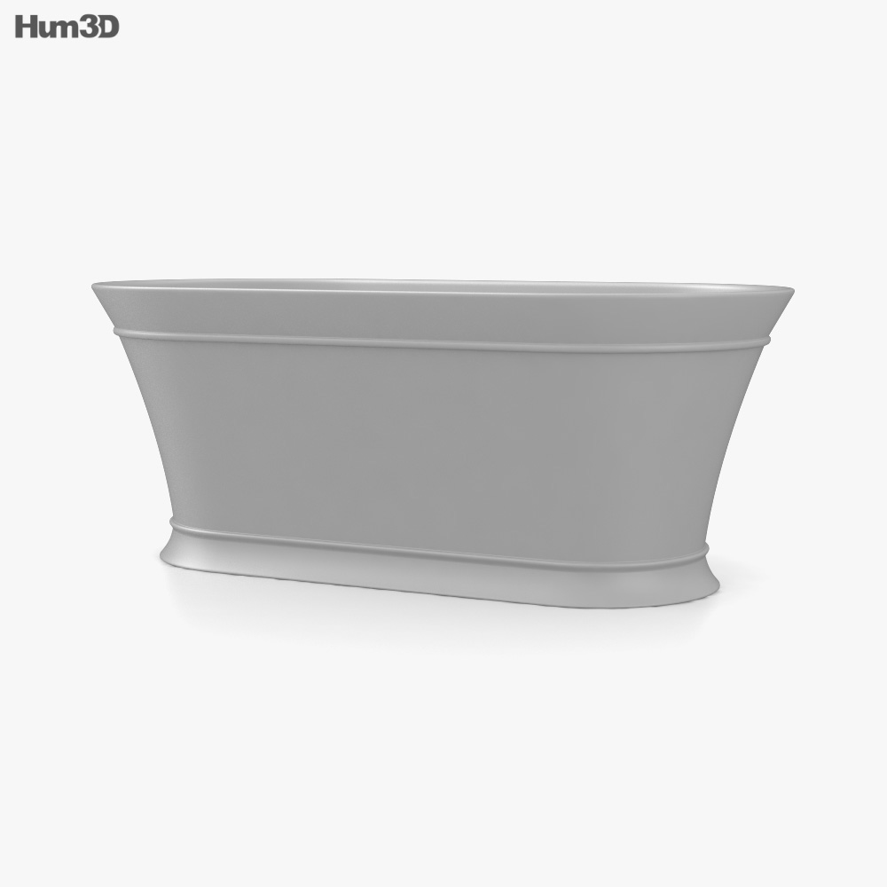 Jacuzzi Serafina Freestanding Bath 3D model - Download Bathroom ...
