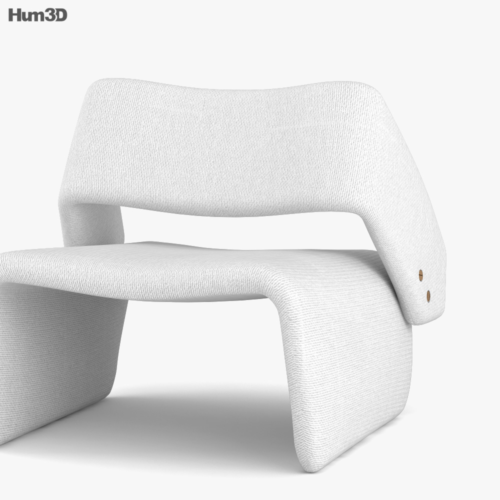 Jorge Zalszupin Ondine Lounge chair 3D model - Download Chair on ...