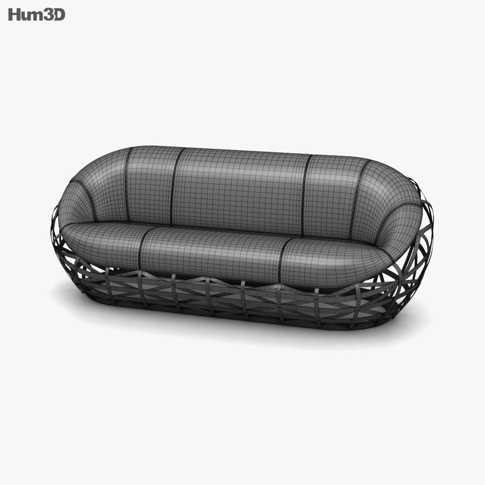 Louis Vuitton Diamond Sofa 3D model - Download Sofa on 3DModels.org