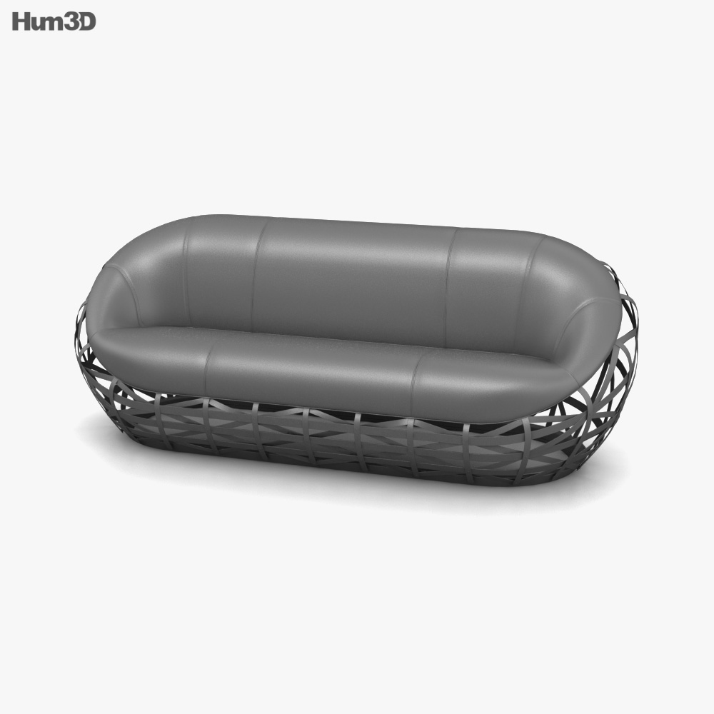 Louis Vuitton Diamond Sofa 3D model - Download Sofa on 3DModels.org
