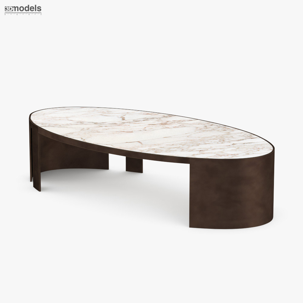 Maison Pouenat Coffee Table Passage 3D model - Download Table on ...
