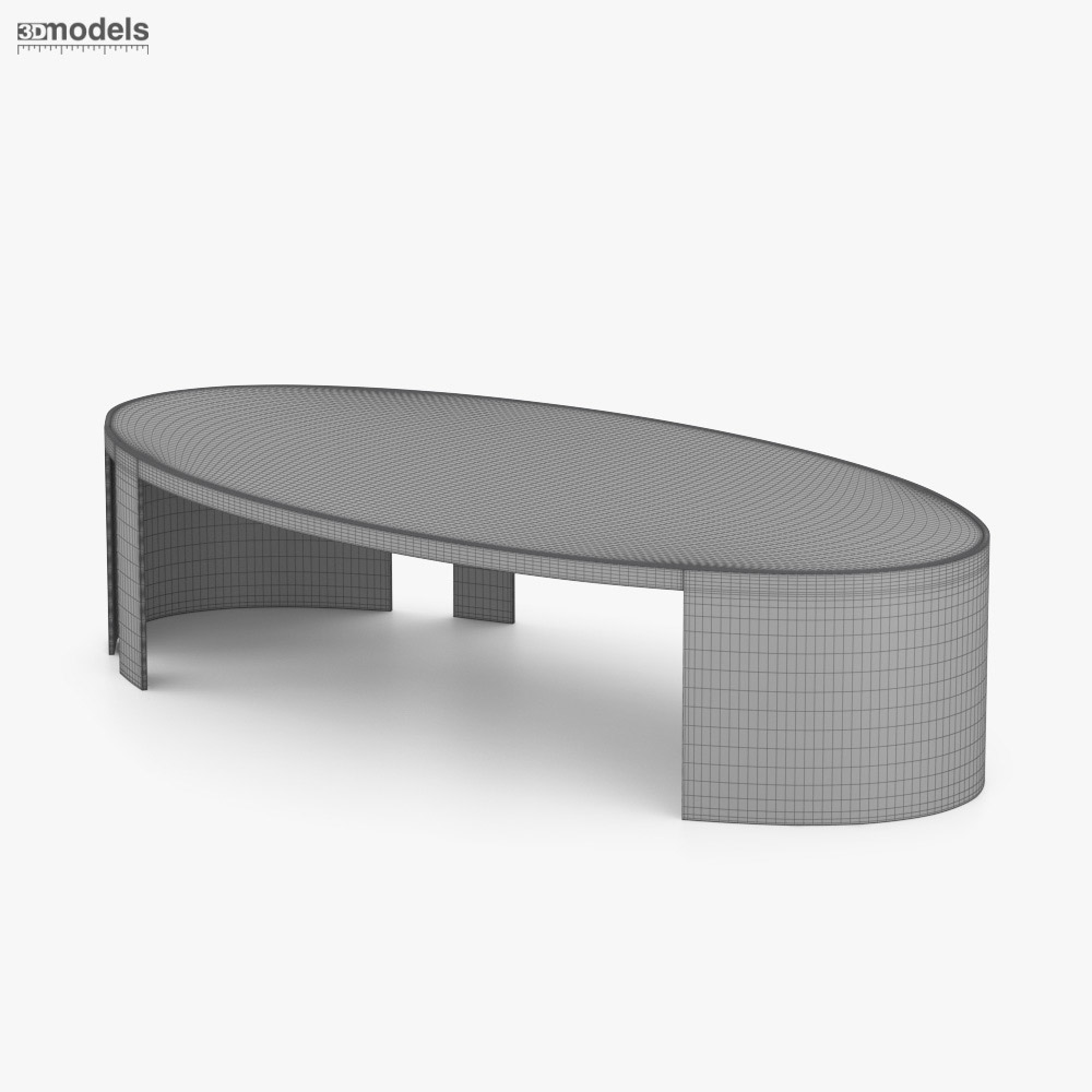 Maison Pouenat Coffee Table Passage 3D model - Download Table on ...