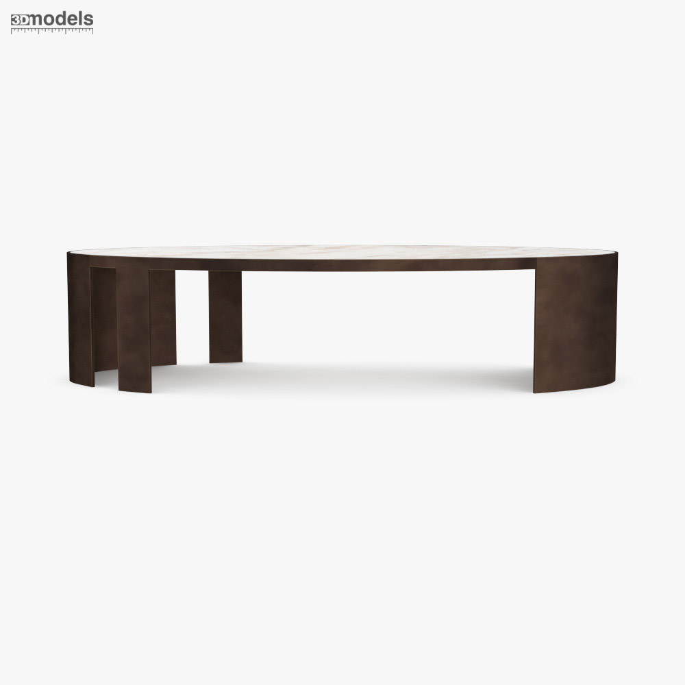 Maison Pouenat Coffee Table Passage 3D model - Download Table on ...
