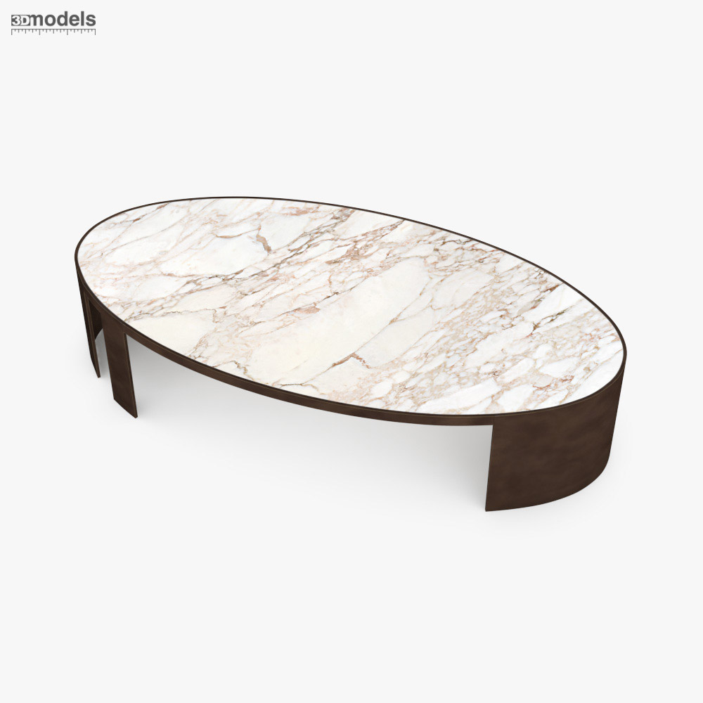 Maison Pouenat Coffee Table Passage 3D model - Download Table on ...