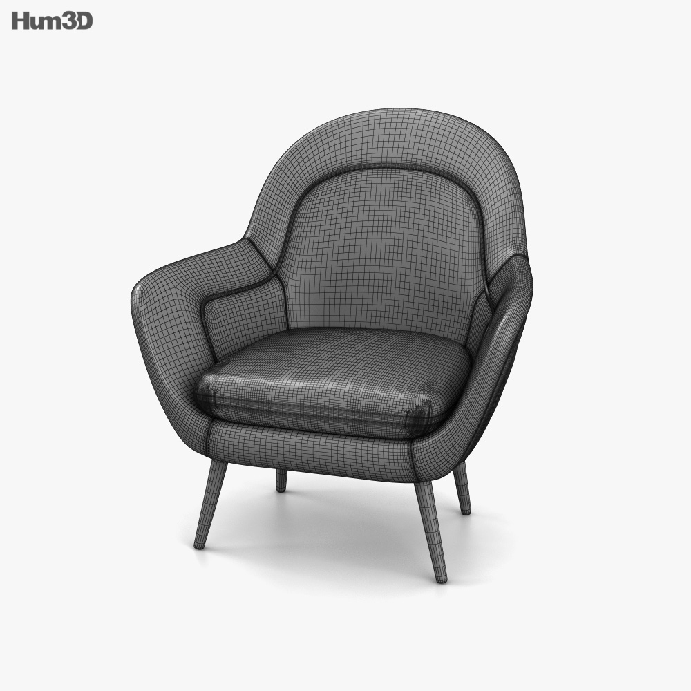 Mambo Unlimited Ideas Frida Armchair 3D model - Download Armchair on ...