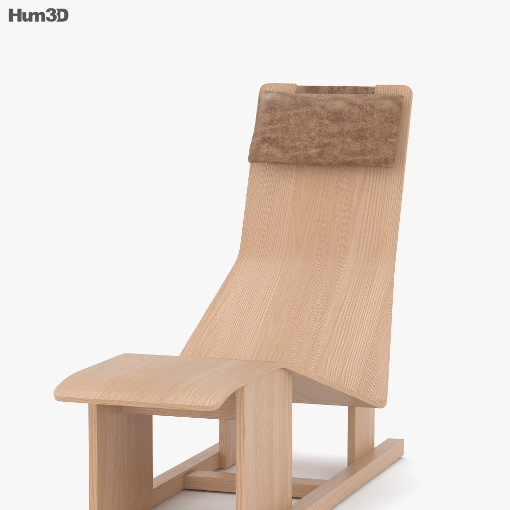 Massproductions 4PM Lounge chair 3D model - Download Chair on 3DModels.org