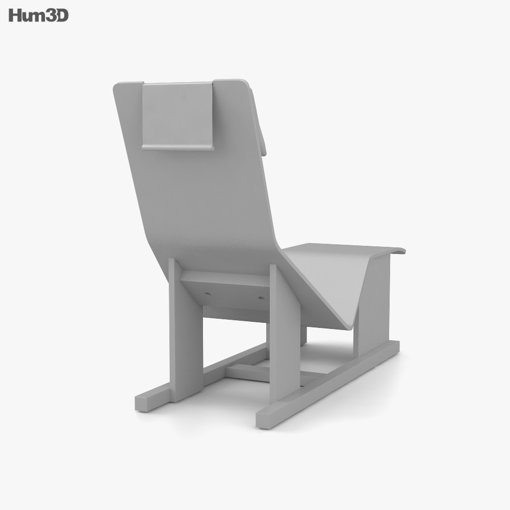 Massproductions 4PM Lounge chair 3D model - Download Chair on 3DModels.org