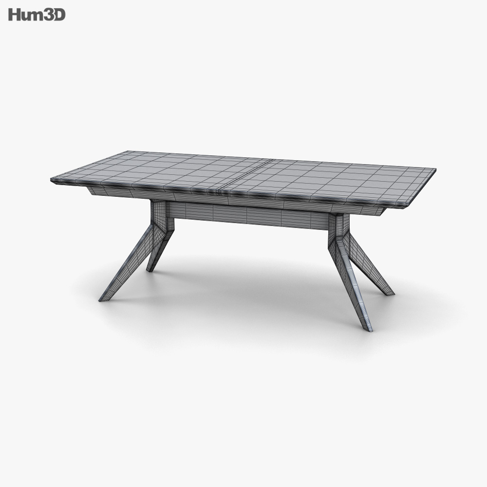 Mesa Extensible con Base en Cruz de Matthew Hilton Modelo 3D ...