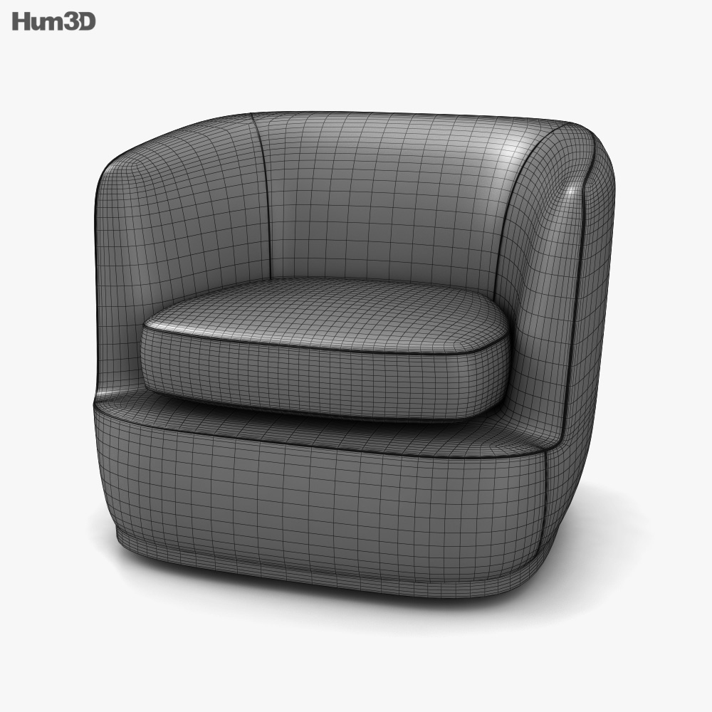 Maxalto Apollo Armchair 3D model - Download Armchair on 3DModels.org
