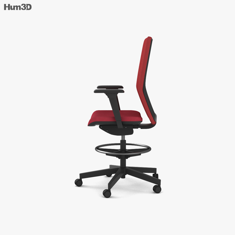 Sillón Narbutas Wind en Rojo Modelo 3D - Descargar Sillón on 3DModels.org