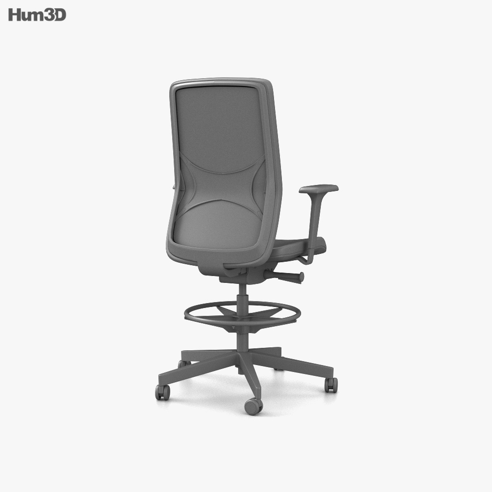 Sillón Narbutas Wind en Rojo Modelo 3D - Descargar Sillón on 3DModels.org