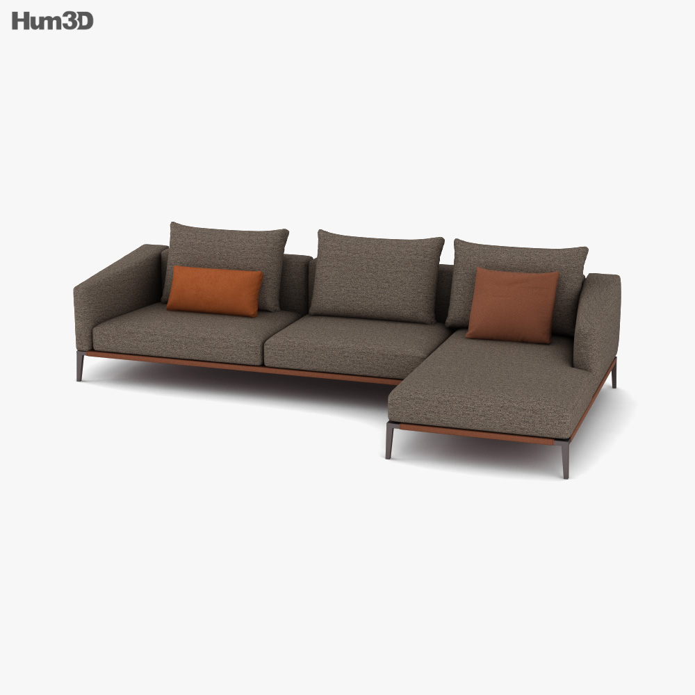 Papadatos Pace Sofa 3D model - Download Sofa on 3DModels.org