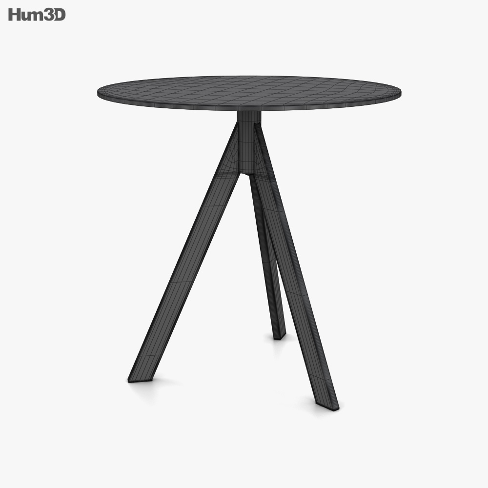 Industrial Style Round Table 3D model - Download Table on 3DModels.org