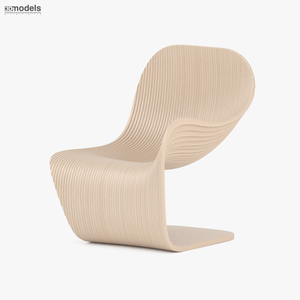 Piegatto Coffee Chair 3D model - Download Chair on 3DModels.org