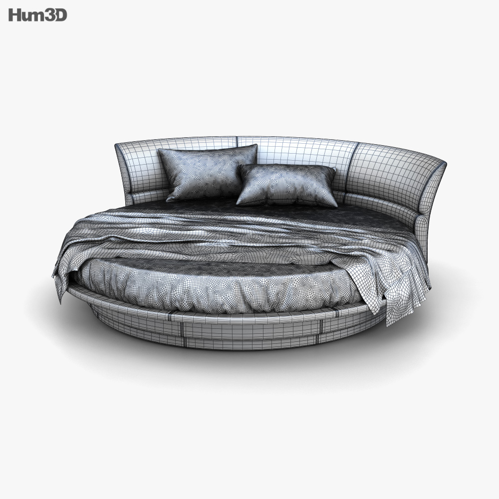 Poltrona Frau Lullaby Due Bed 3D model - Download Bed on 3DModels.org