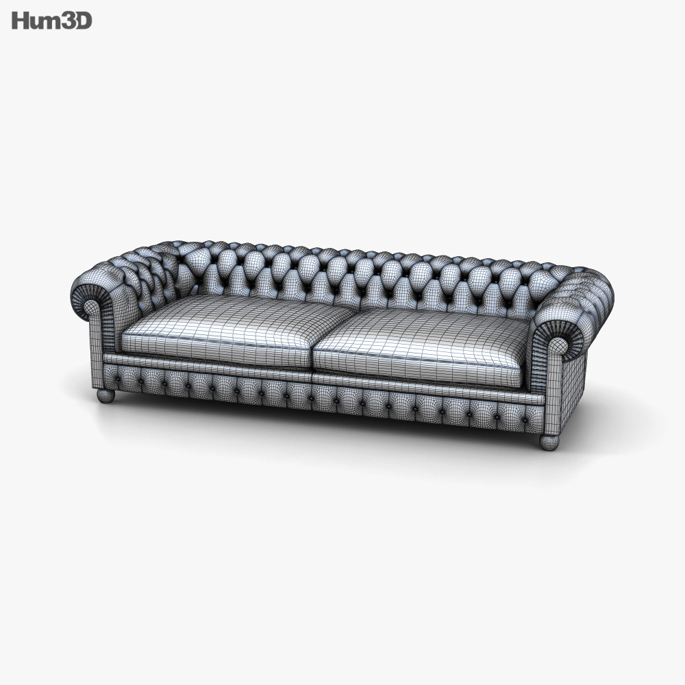 Poltrona Frau Chester One Sofa 3D model - Download Sofa on 3DModels.org