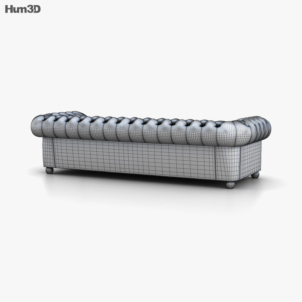 Poltrona Frau Chester One Sofa 3D model - Download Sofa on 3DModels.org