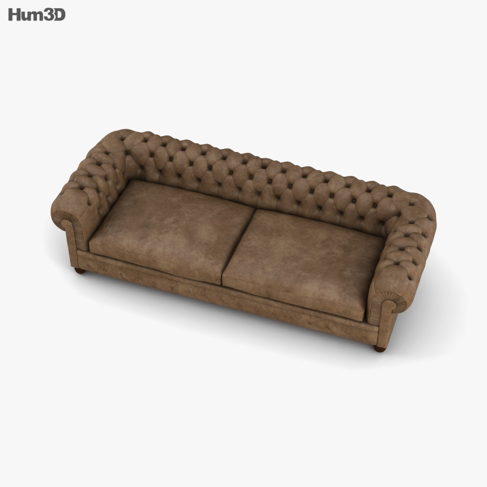 Poltrona Frau Chester One Sofa 3D model - Download Sofa on 3DModels.org